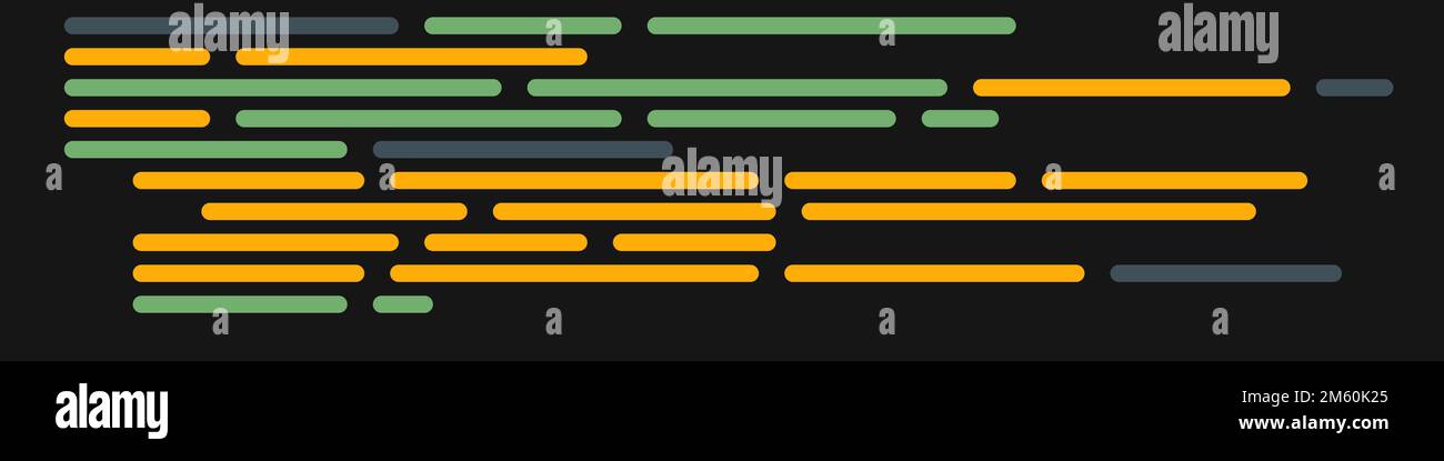 Cartoon coding simulated lines vector illustration Stock Vector Image ...