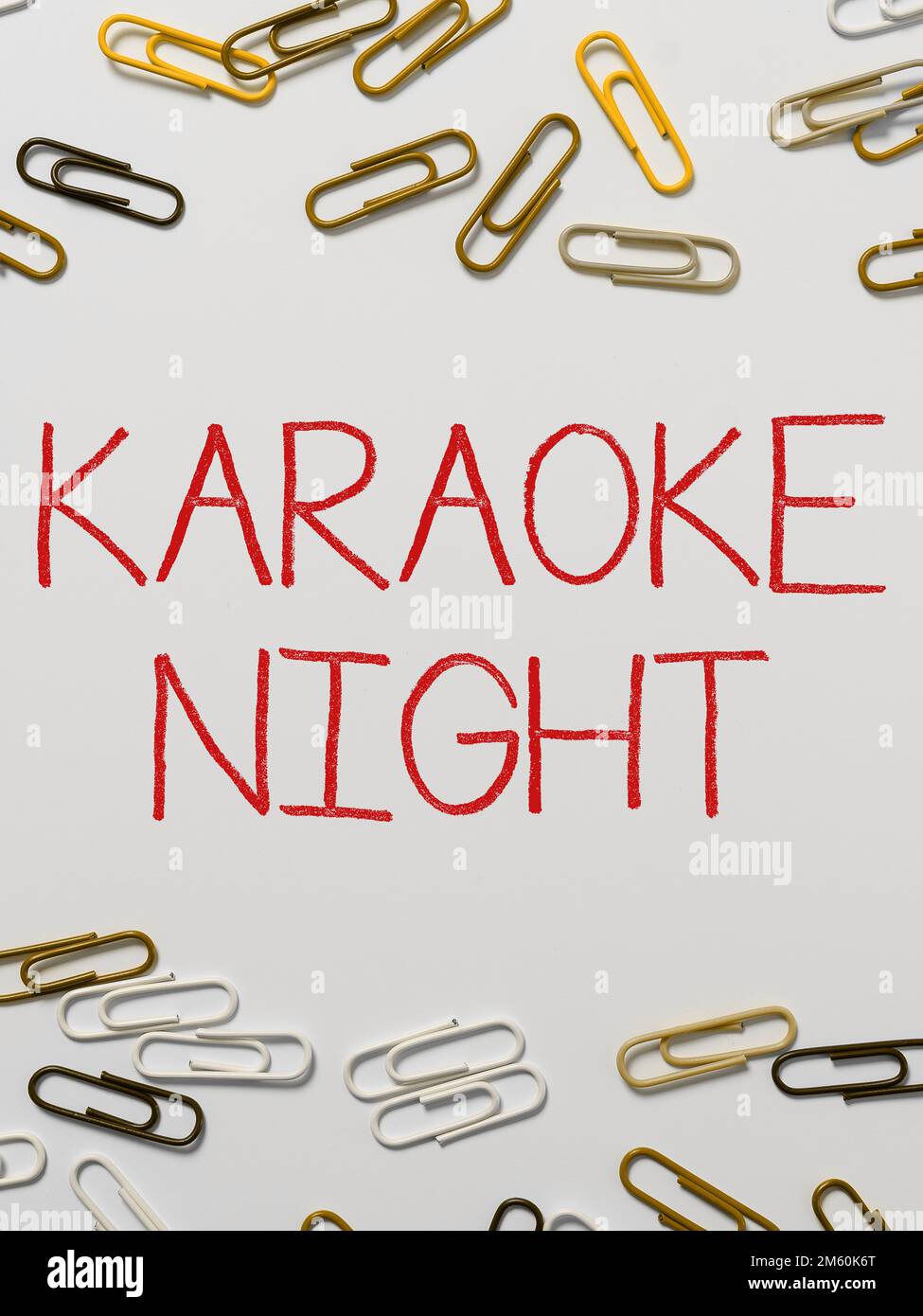 Sign displaying Karaoke Night. Business showcase Entertainment singing ...