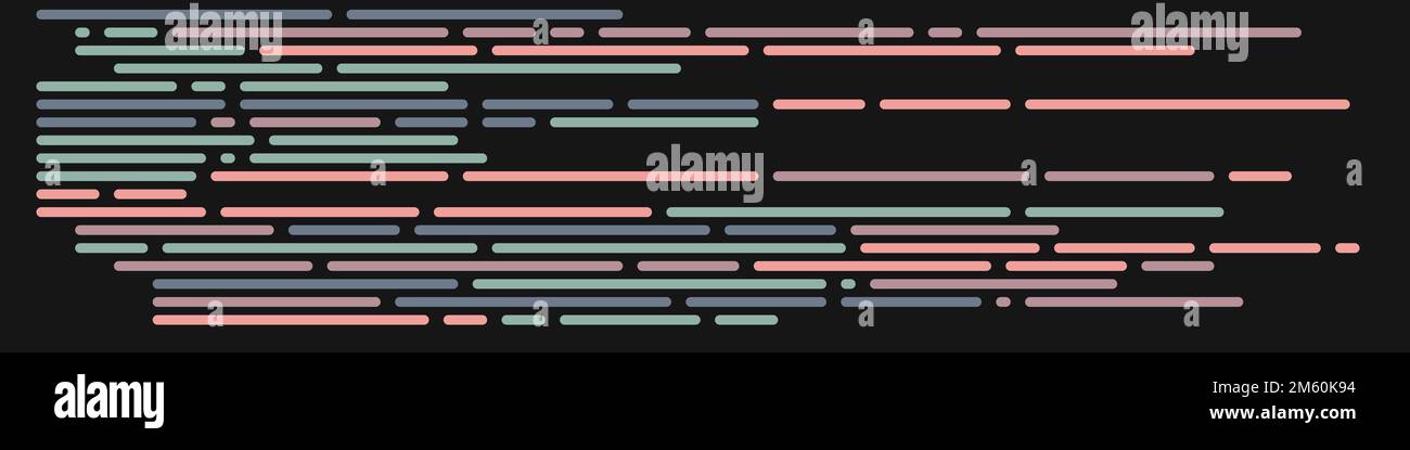 Cartoon coding simulated lines vector illustration Stock Vector Image ...