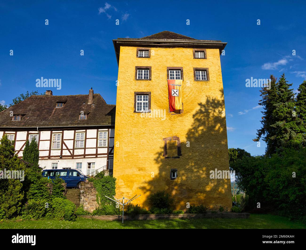 Tonenburg, biker castle, hotel, restaurant and event location, yellow ...