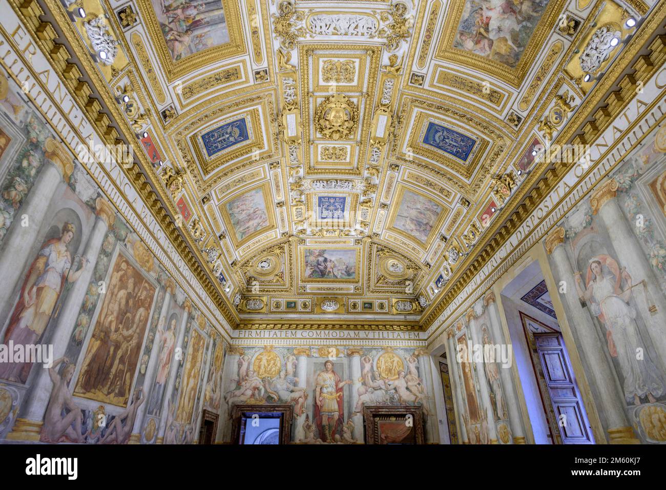 Sala Paolina in Castel Sant'Angelo, Rome, Italy Stock Photo - Alamy