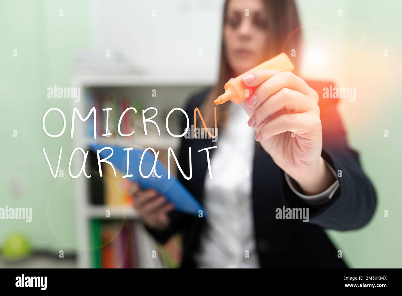 Inspiration showing sign Omicron Variant. Word Written on mild to ...