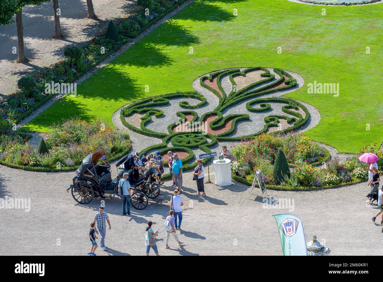 Schwetzingen Palace Park with classic cars, Classic Gala, International ...