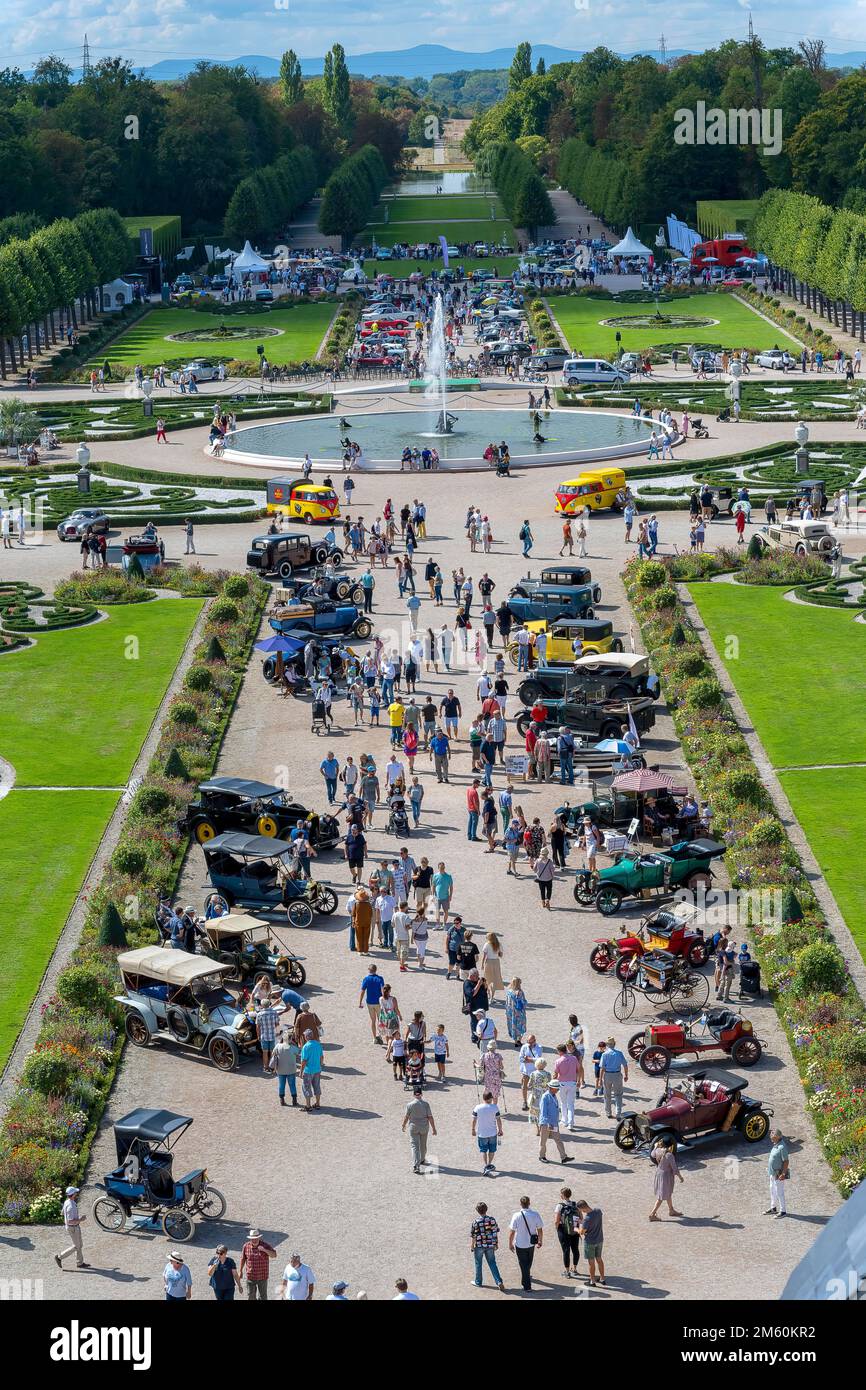 Schwetzingen Palace Park with classic cars, Classic Gala, International ...