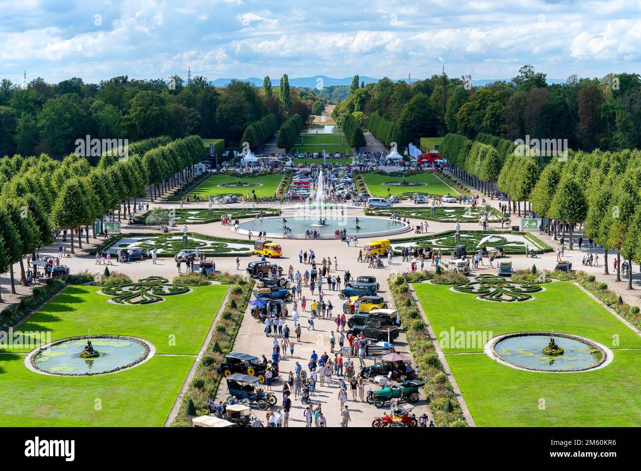 Schwetzingen Palace Park with classic cars, Classic Gala, International ...