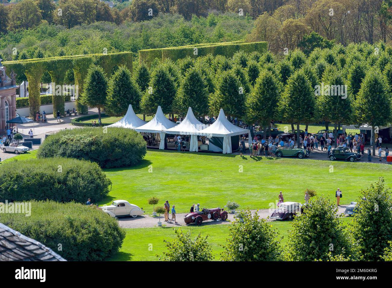 Schwetzingen Palace Park with classic cars, Classic Gala, International ...