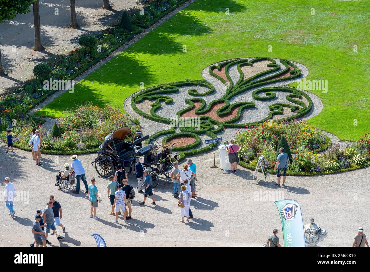 Schwetzingen Palace Park with classic cars, Classic Gala, International ...