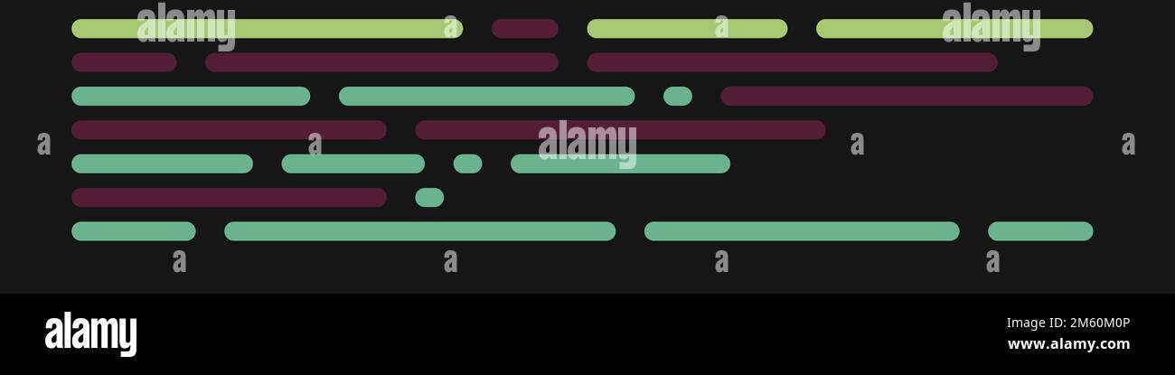 Cartoon coding simulated lines vector illustration Stock Vector Image ...