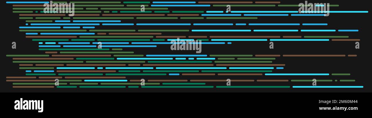 Cartoon coding simulated lines vector illustration Stock Vector Image ...