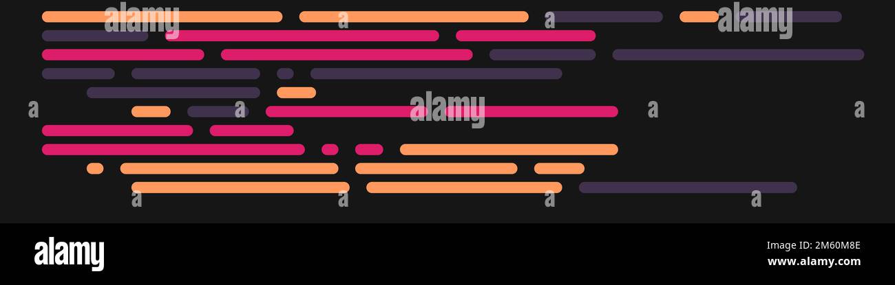 Cartoon coding simulated lines vector illustration Stock Vector Image ...