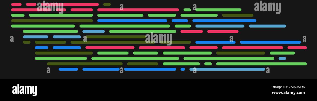 Cartoon coding simulated lines vector illustration Stock Vector Image ...