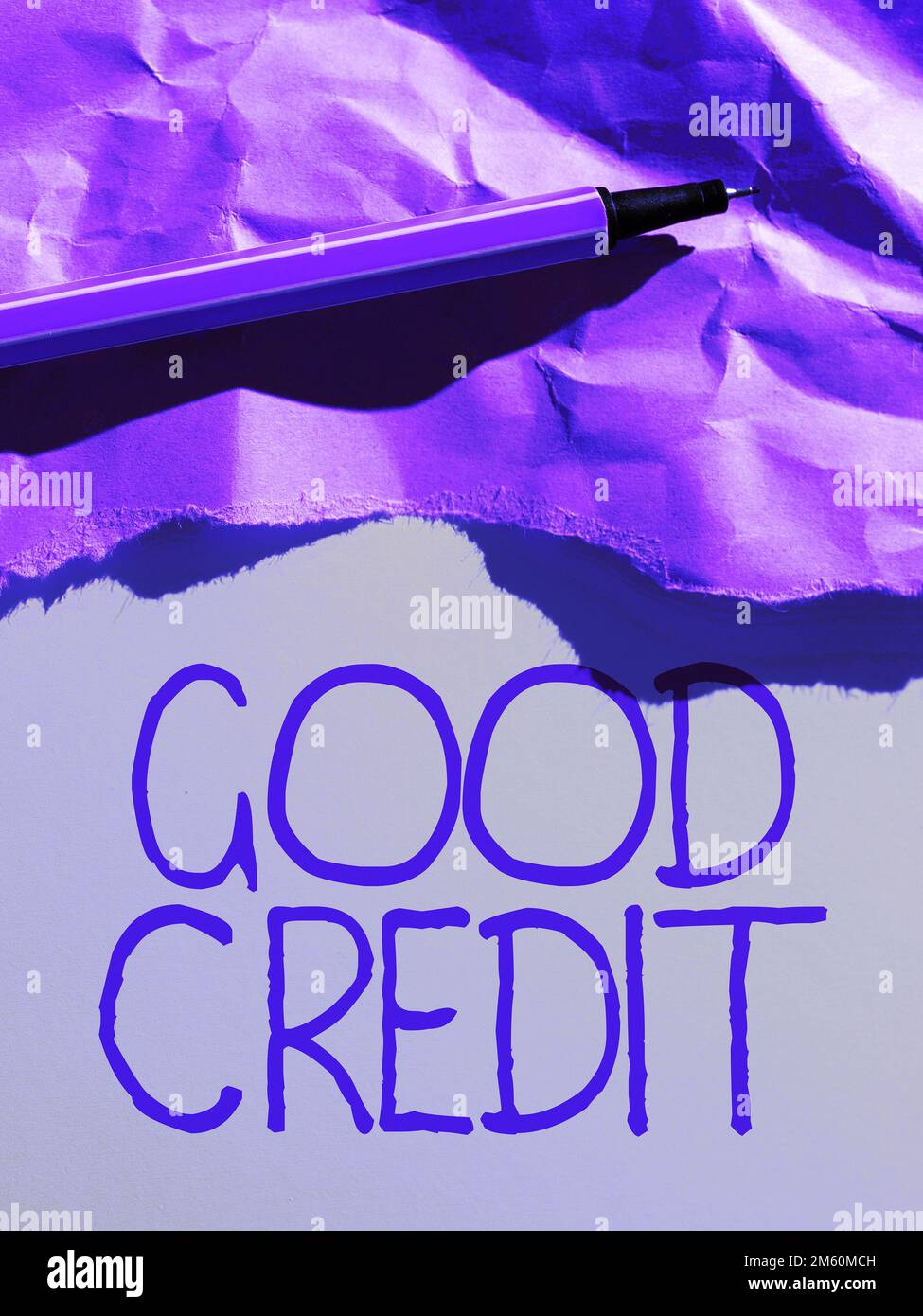 Inspiration showing sign Good Credit. Conceptual photo borrower has a ...