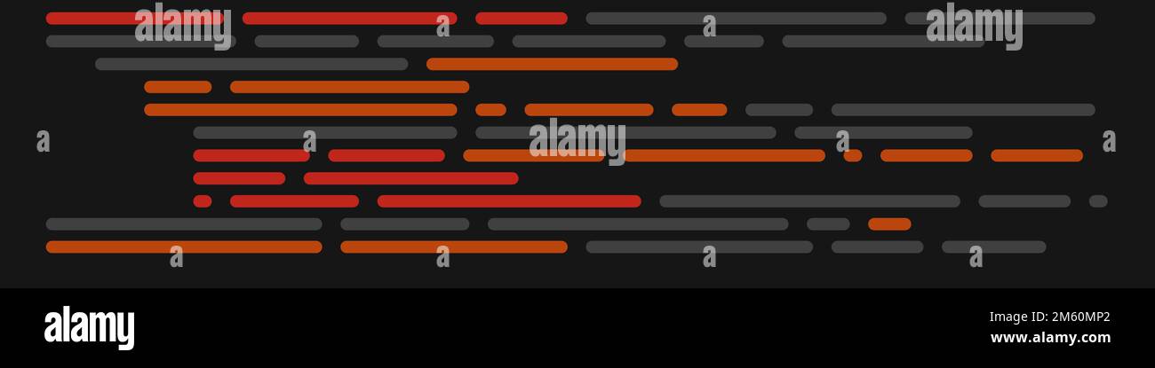 Cartoon coding simulated lines vector illustration Stock Vector Image ...