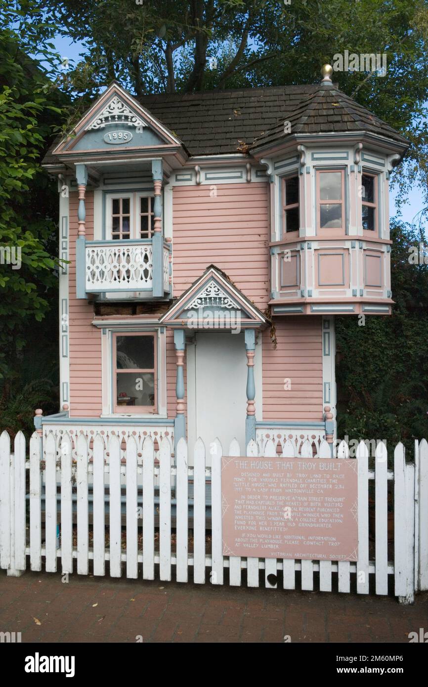 the troy house on main street in the small town of ferndale california ...