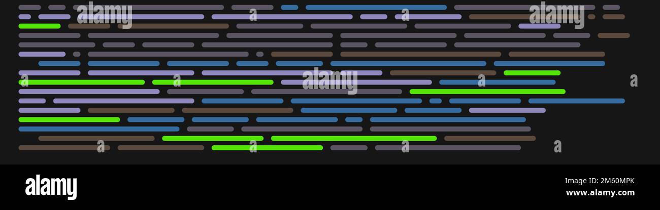 Cartoon coding simulated lines vector illustration Stock Vector Image ...