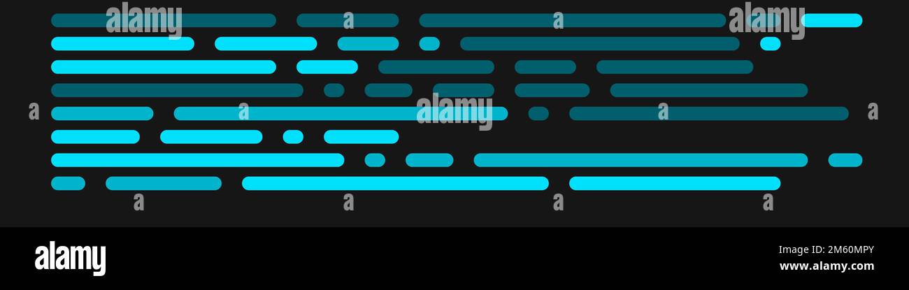 Cartoon coding simulated lines vector illustration Stock Vector Image ...