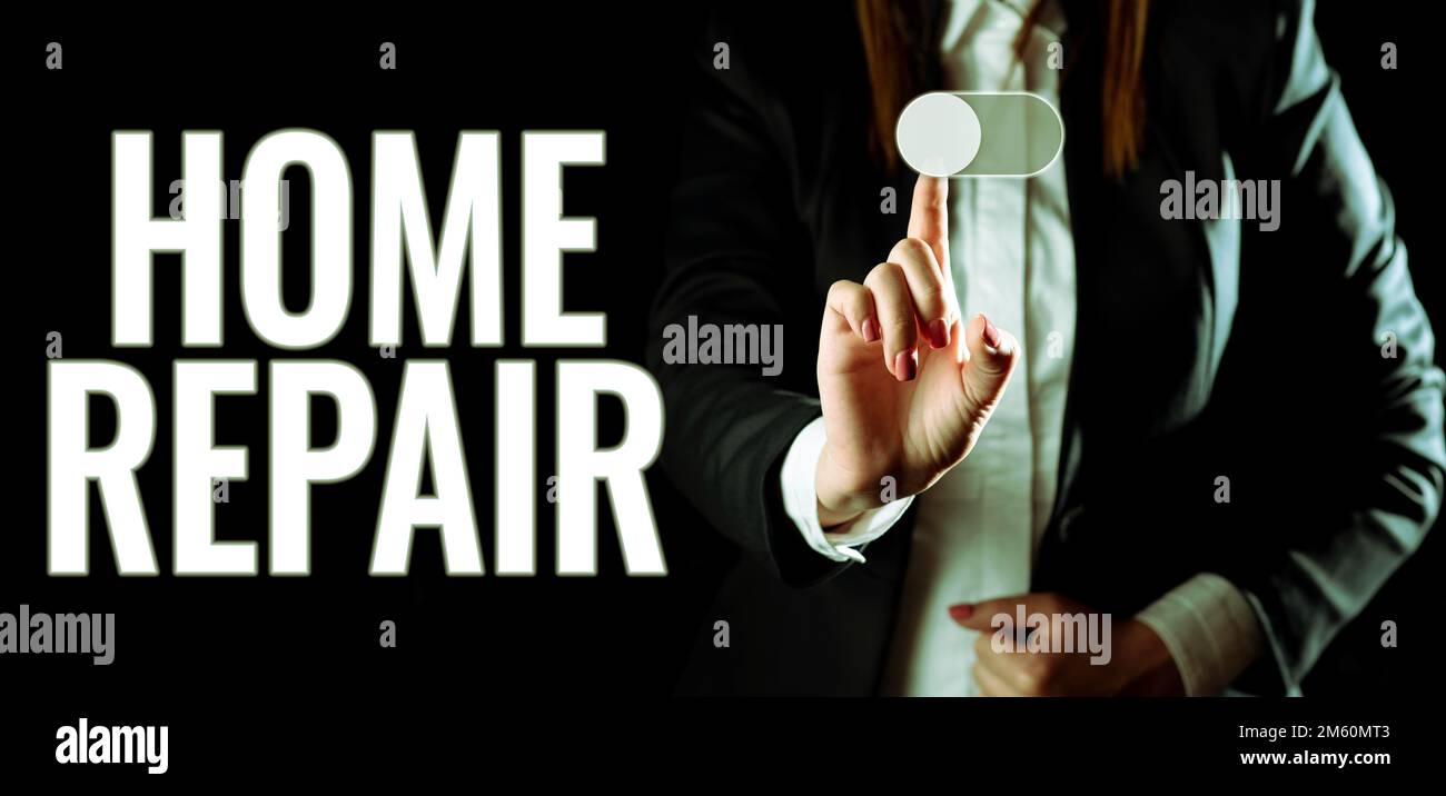 Writing displaying text Home Repair. Business concept maintenance or ...