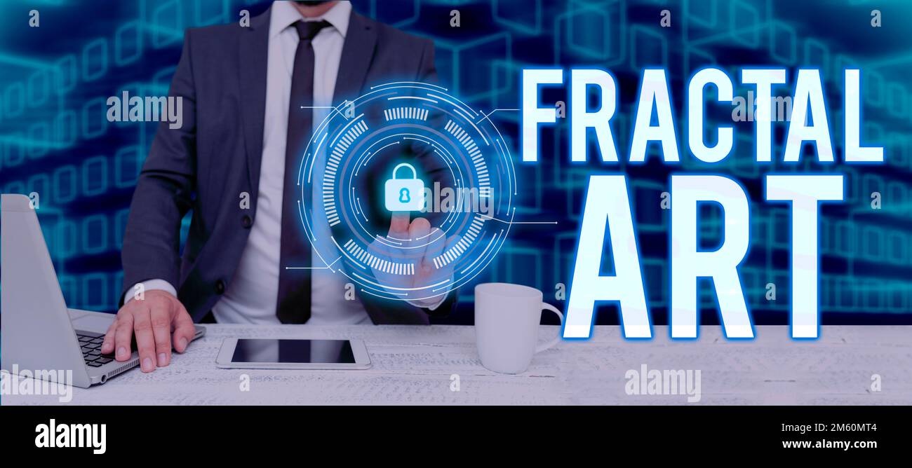 Hand writing sign fractal hi-res stock photography and images - Alamy