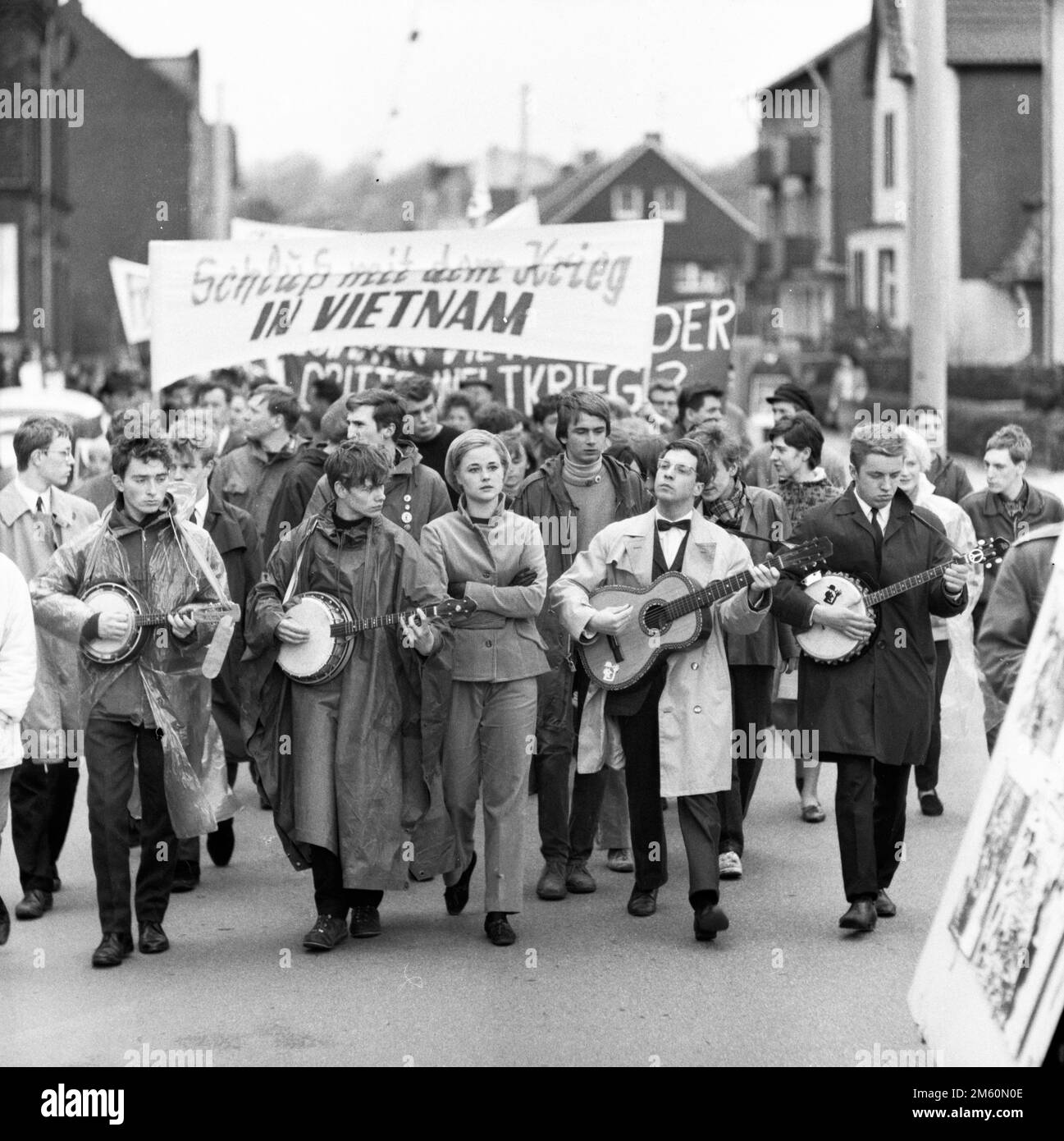 The Easter March 1968, Germany, demonstrated for peace with the main ...