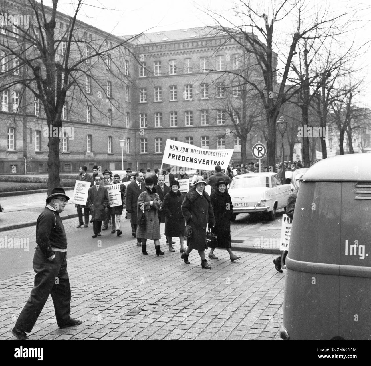 The Easter March 1968, Germany, demonstrated for peace with the main ...