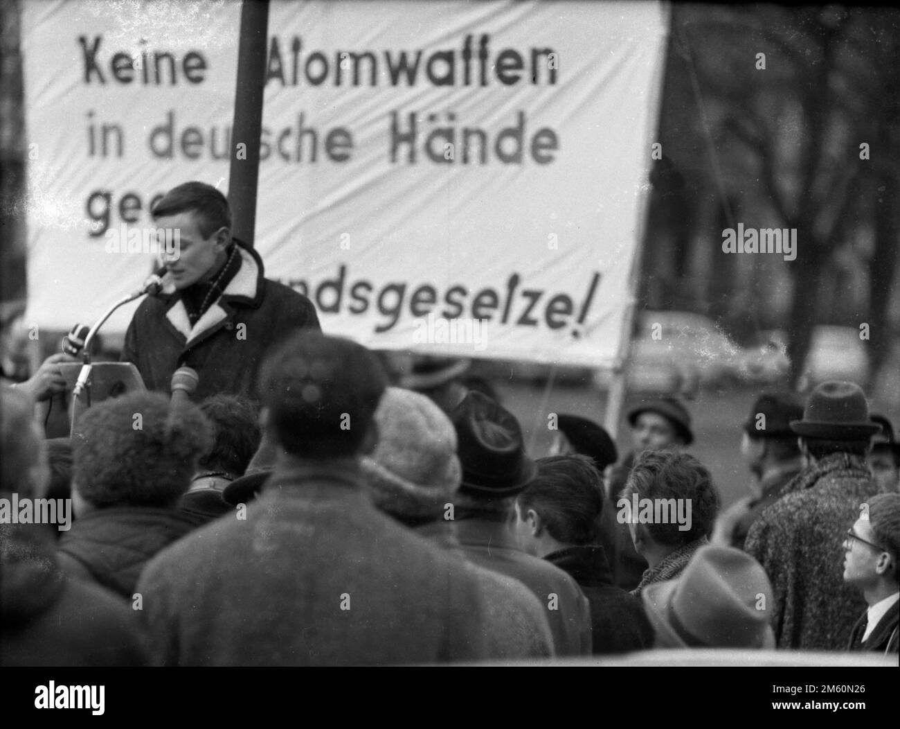 The Easter March 1968, Germany, demonstrated for peace with the main ...