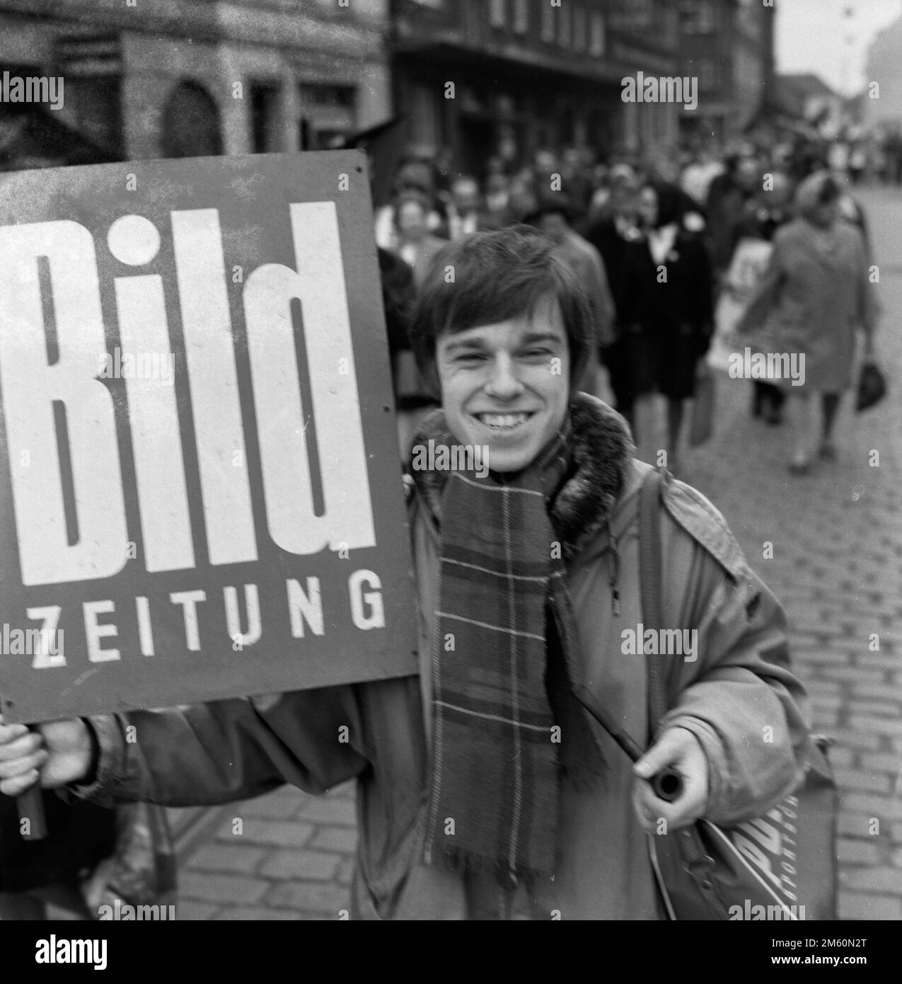 The Easter March 1968, Germany, demonstrated for peace with the main ...