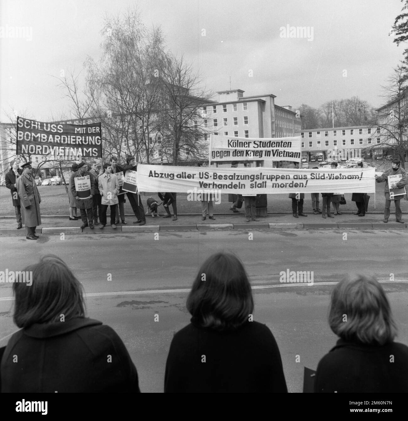 The Easter March 1968, Germany, demonstrated for peace with the main ...