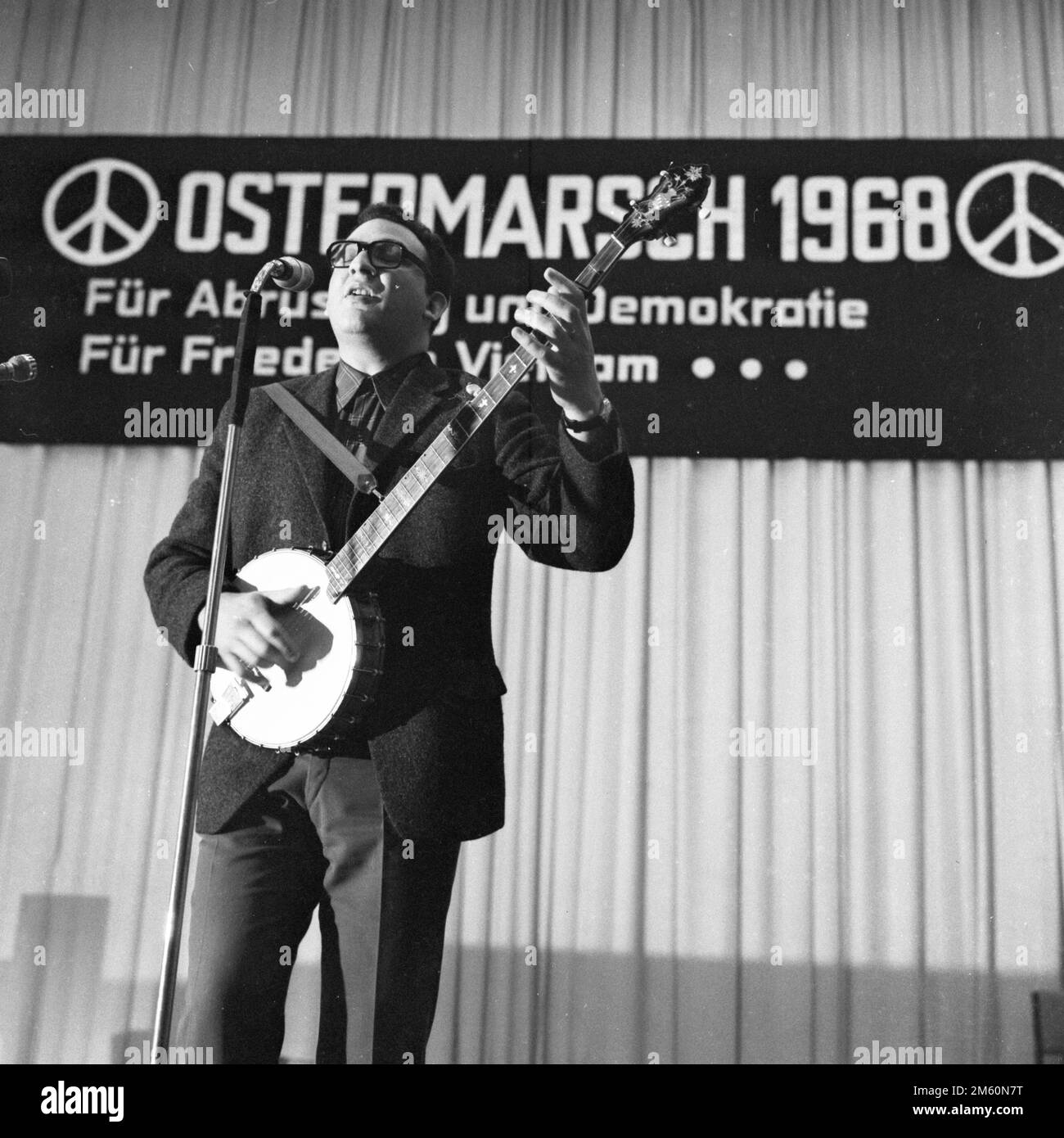 The Easter March 1968, Germany, demonstrated for peace with the main ...