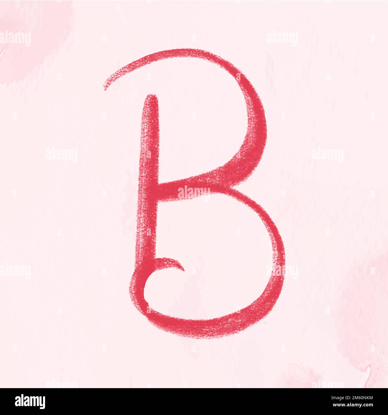 Letter b brush stroke vector typography font Stock Vector Image & Art ...