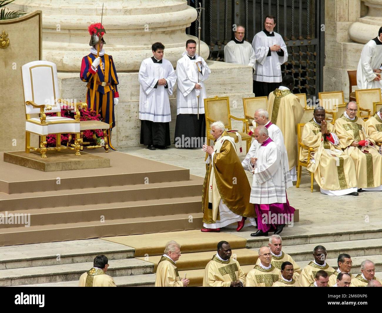 Pope Benedict XVI Joseph Ratzinger, Inauguration Ceremony 24. 04. 2005 ...