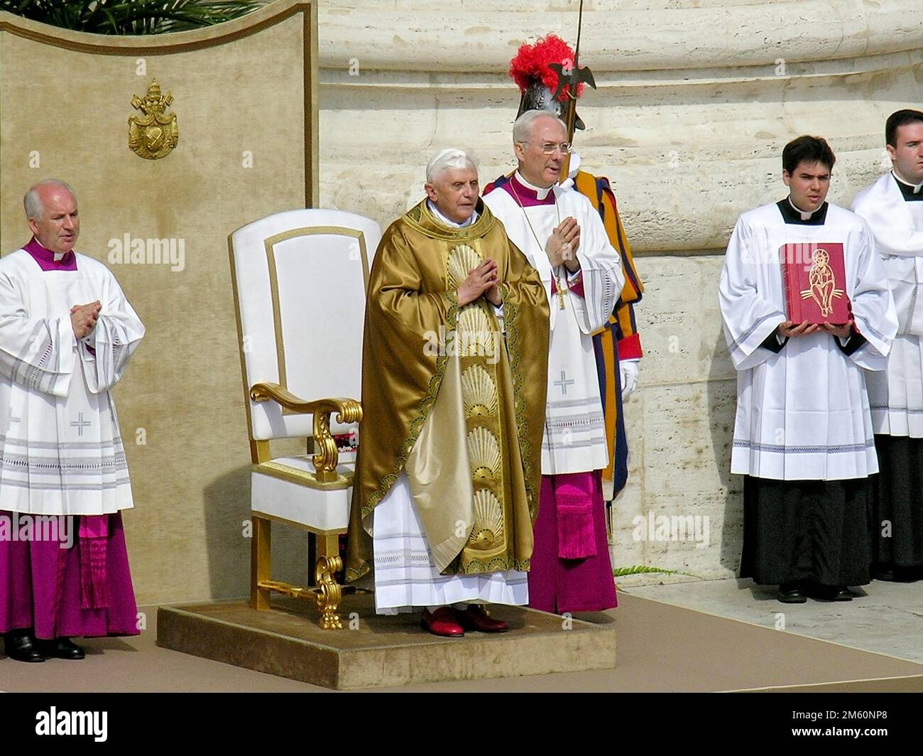 Pope Benedict XVI Joseph Ratzinger, Inauguration Ceremony 24. 04. 2005 ...