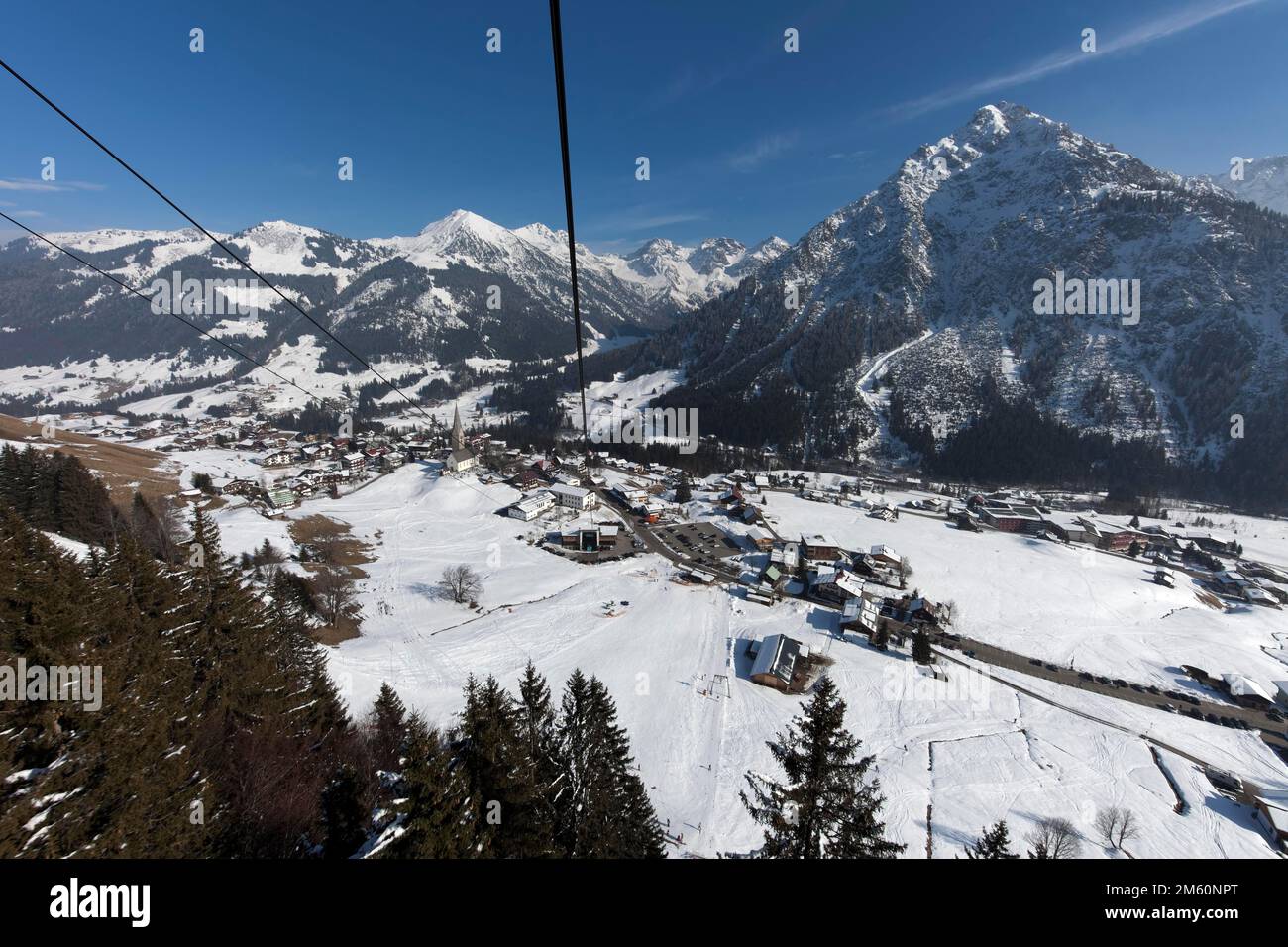 Klein Walsertal Mittelberg Cable car station to Walmendinger Horn ...