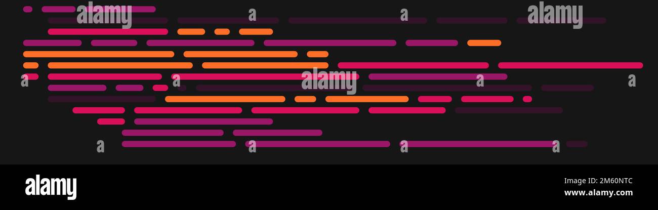 Cartoon coding simulated lines vector illustration Stock Vector Image ...