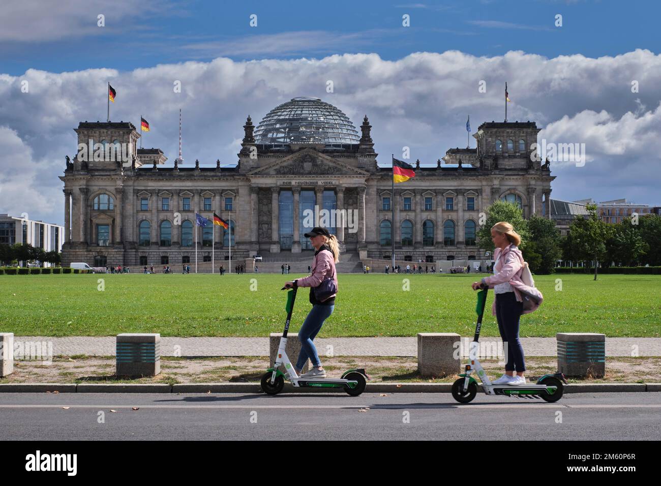 Germany, Berlin, 27. 08. 2020, Reichstag building, German Bundestag ...