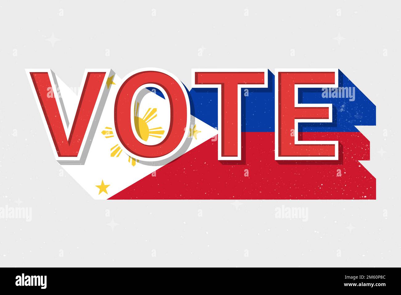 Vote word Philippines flag vector election Stock Vector Image & Art - Alamy