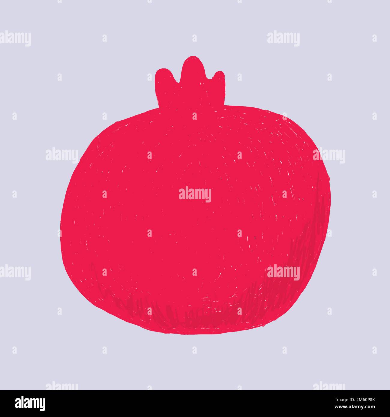 Colorful hand drawn pomegranate fruit vector Stock Vector Image & Art ...