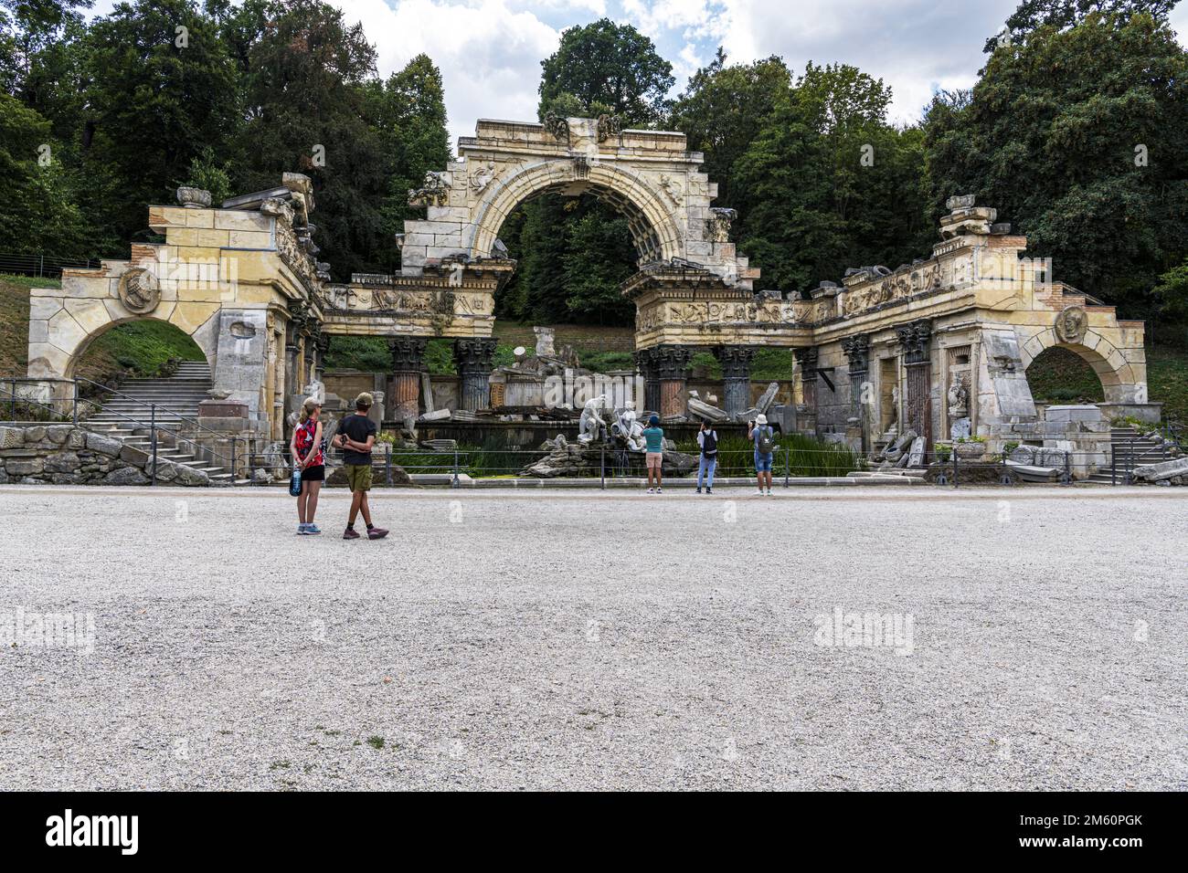 Schonbrunn palace and park, roman ruins, Vienna Stock Photo - Alamy