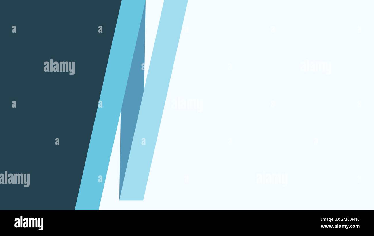 Blue geometric blank background vector for business Stock Vector Image ...