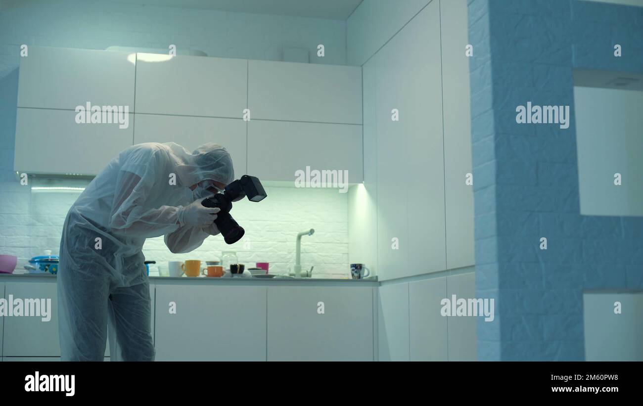 Crime Scene Site Police Photographer Forensic Scientist Murder Collect ...