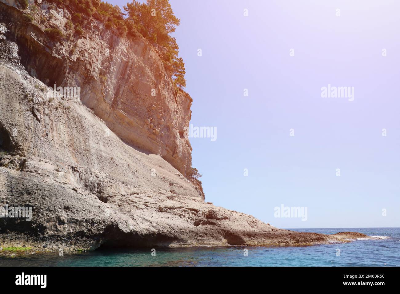 Travel in Turkey Aegean sea and rocks island landscape nature ...