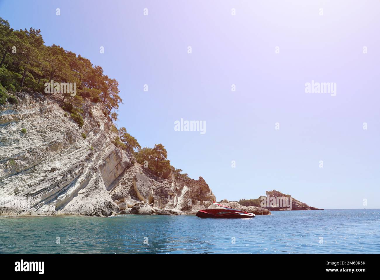 Travel in Turkey Aegean sea and rocks island landscape nature ...