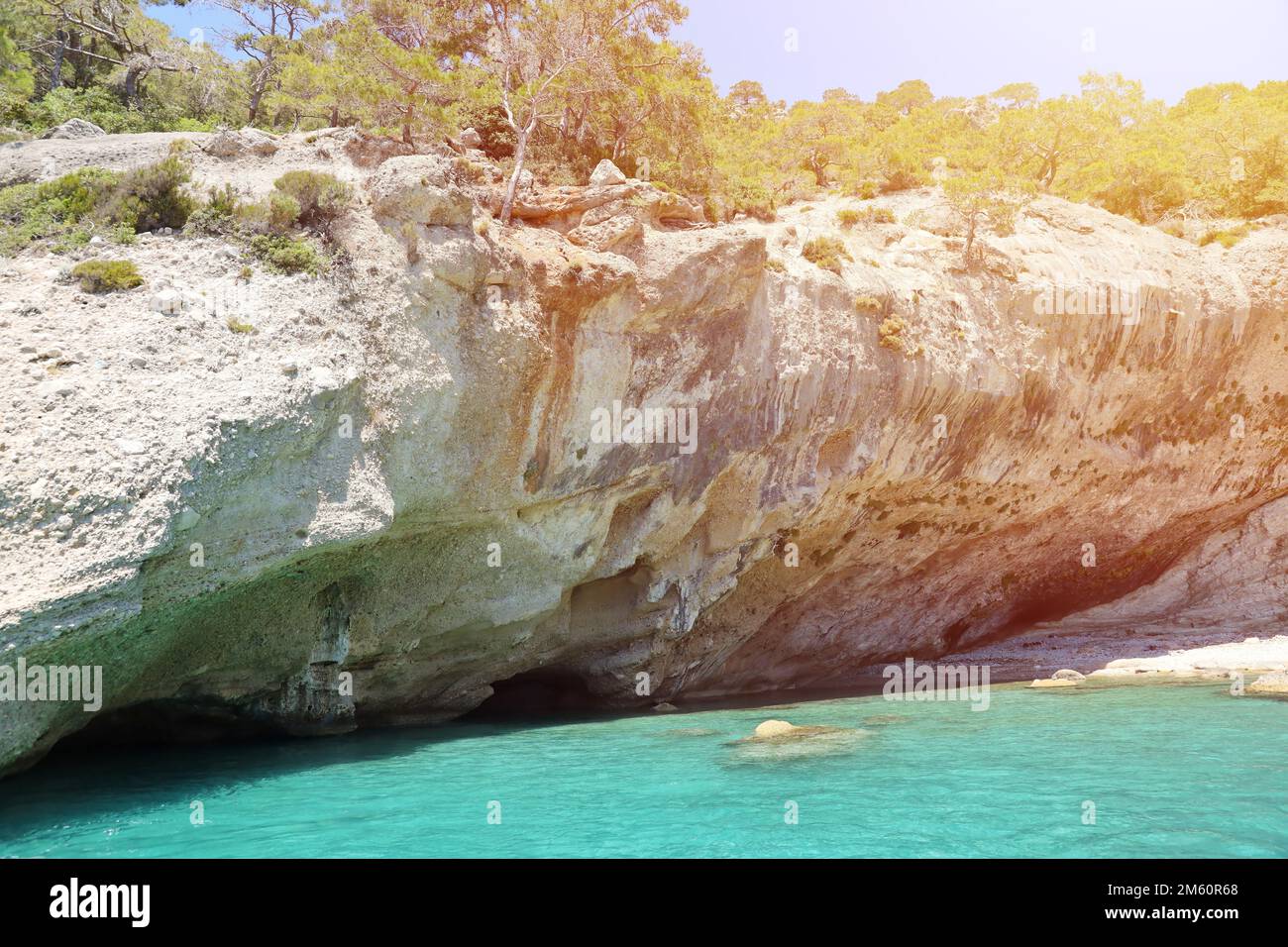Travel in Turkey Aegean sea and rocks island landscape nature ...