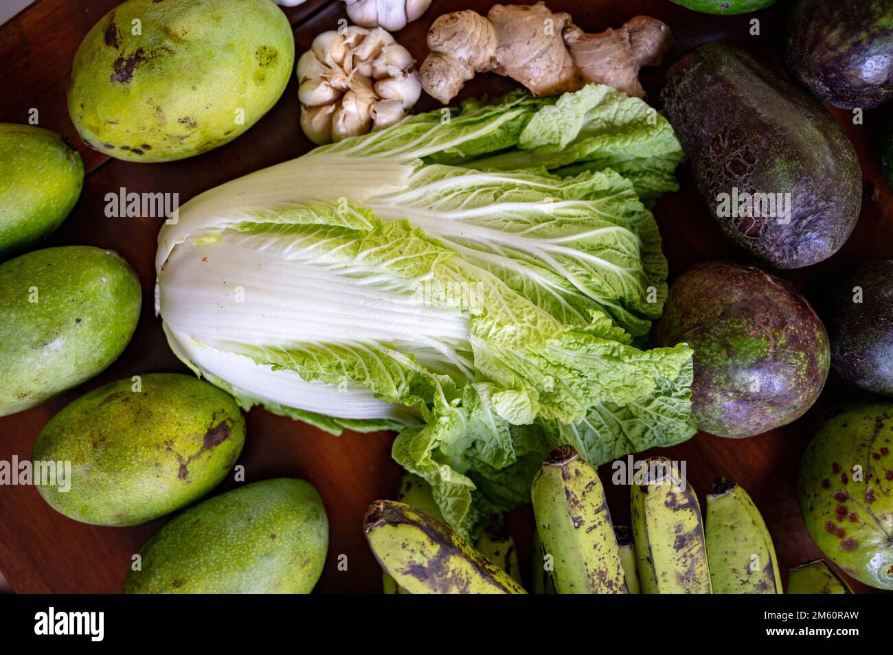 Set of Balinese fruits and vegetables . Flat lay Stock Photo - Alamy