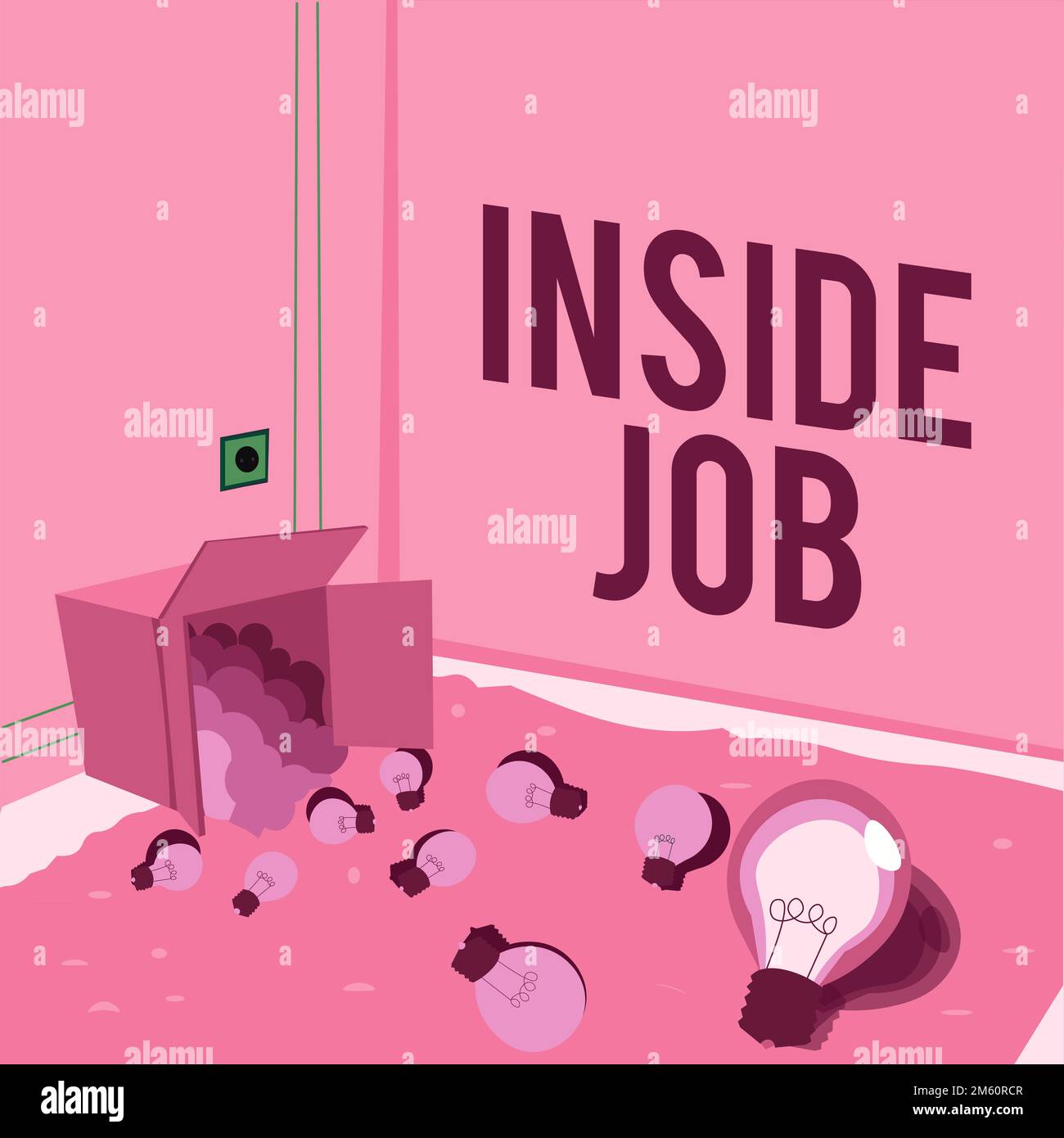 Inspiration showing sign Inside Job. Internet Concept done with the ...