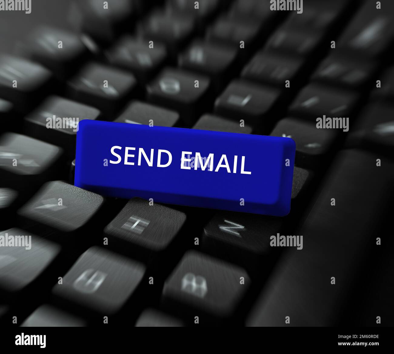 Hand writing sign Send Email. Business approach the system for using computers to send messages ...