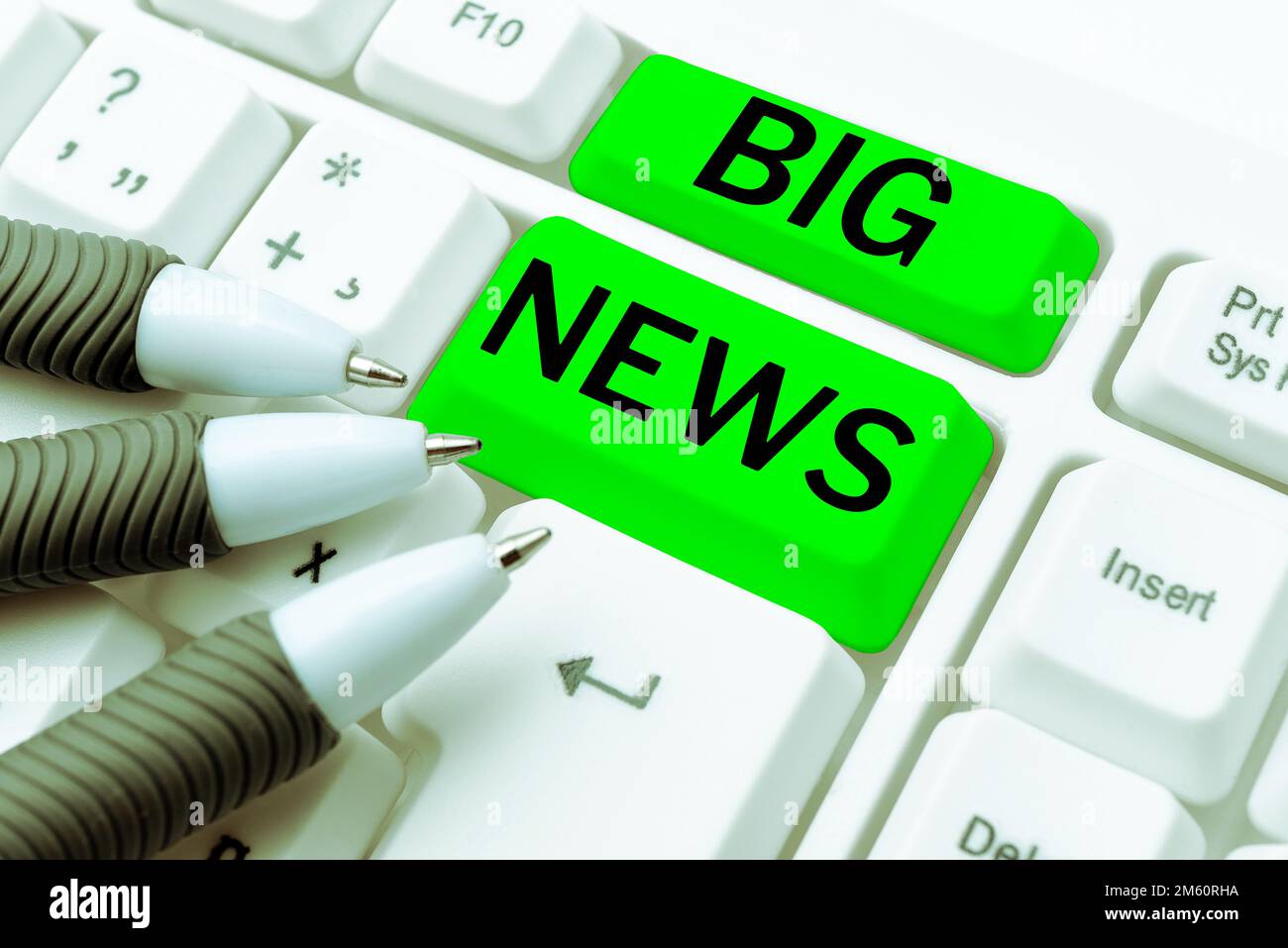 Text caption presenting Big News. Concept meaning knowing actions no ...