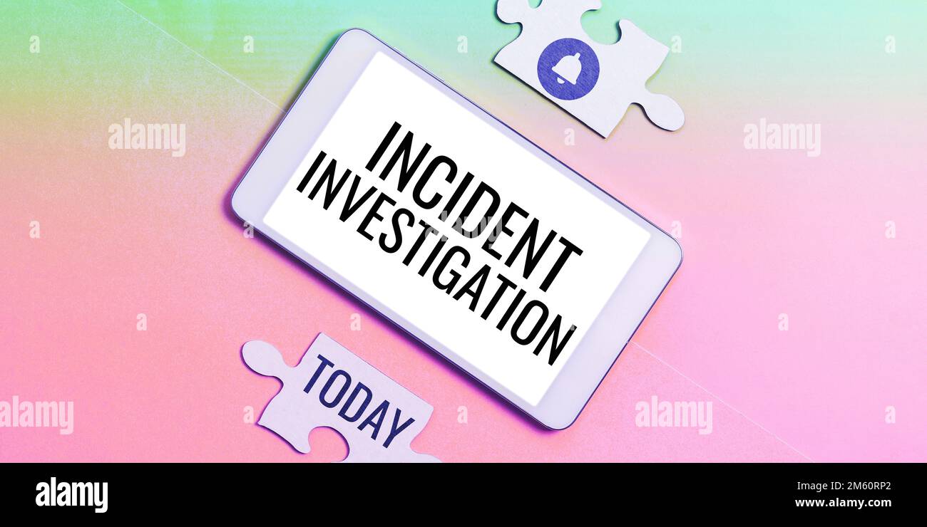 Conceptual display Incident Investigation. Internet Concept responsible ...