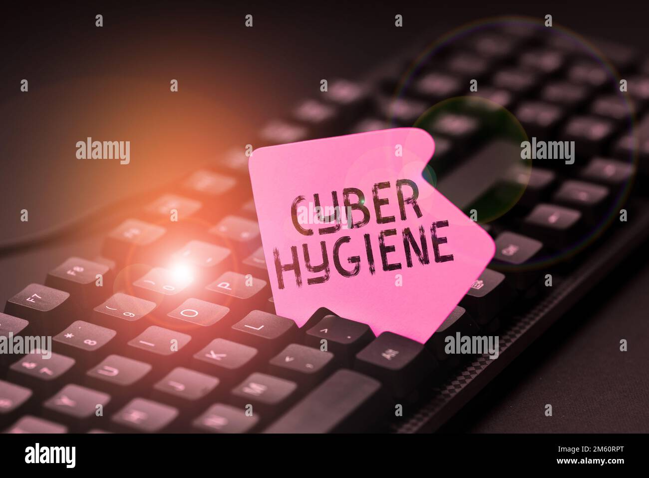 Sign displaying Cyber Hygiene. Internet Concept steps that computer ...