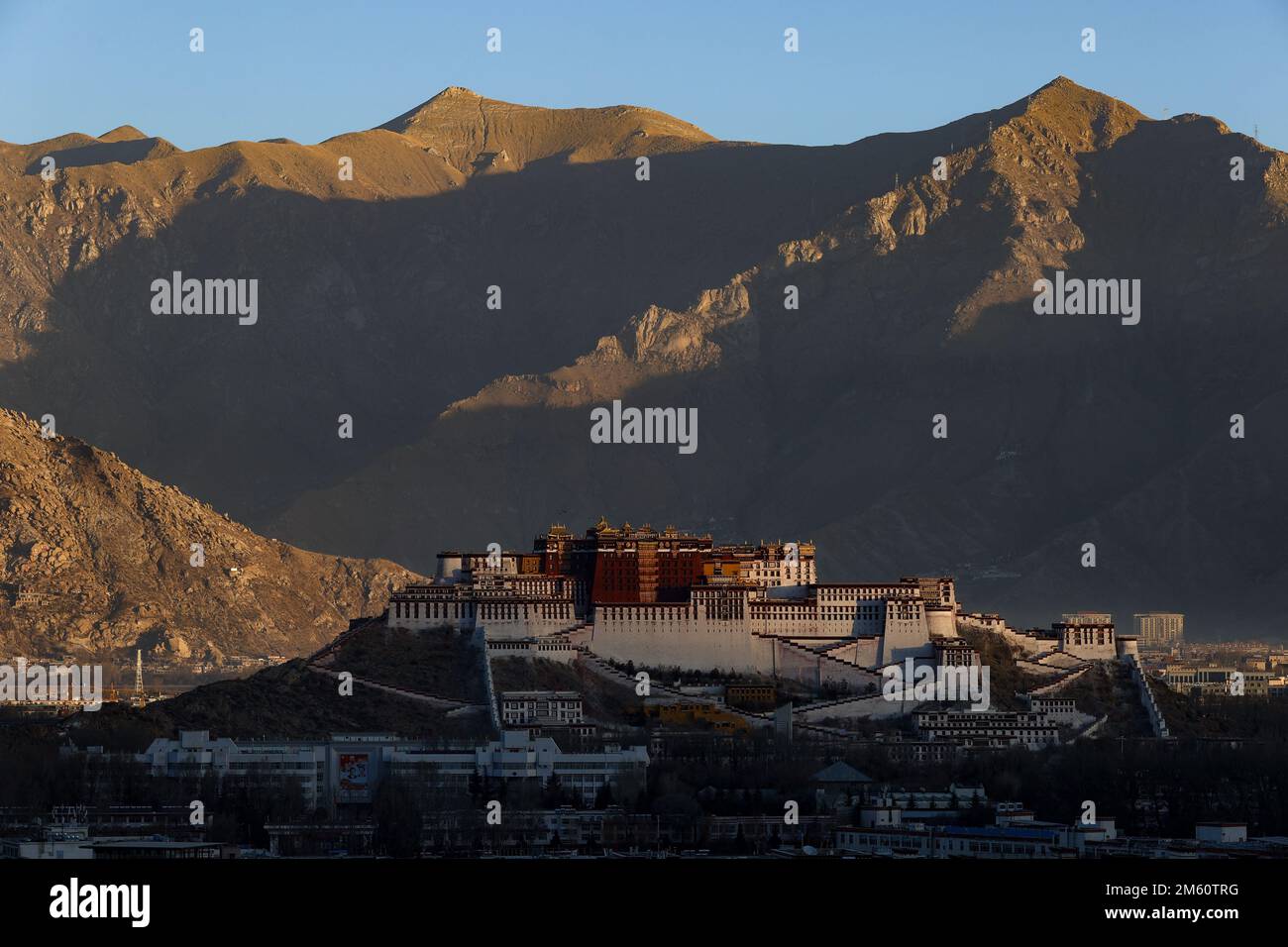 Lhasa. 1st Jan, 2023. This photo taken on Jan. 1, 2023 shows the Potala ...