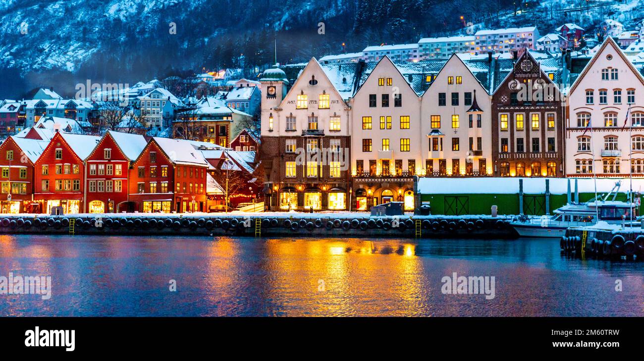 Bergen city in Norway Stock Photo - Alamy
